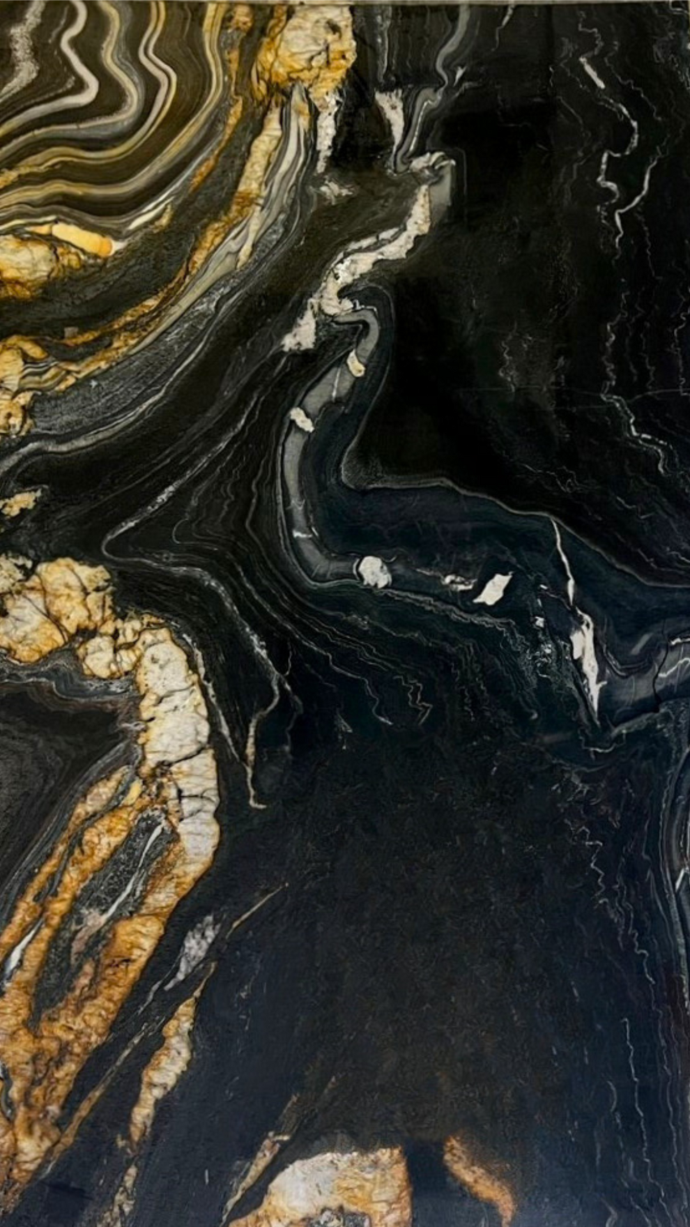 TITANIUM GOLD POLISHED GRANITE – Sydney Stone Gallery